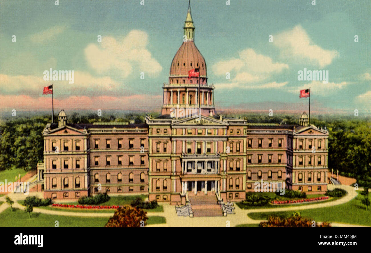 State Capitol. Lansing. 1949 Stock Photo - Alamy