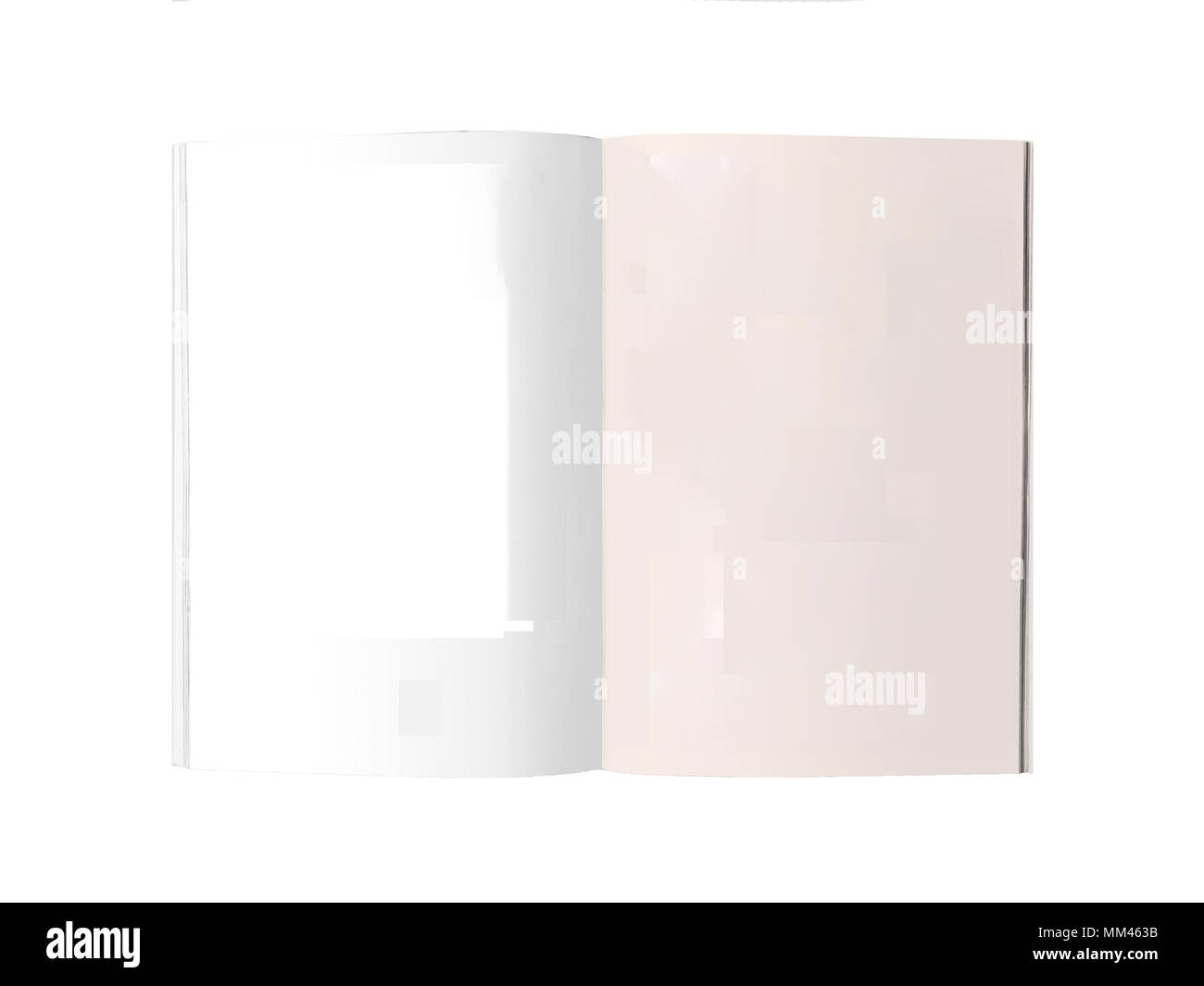Blank white background white book Cut Out Stock Images & Pictures - Alamy