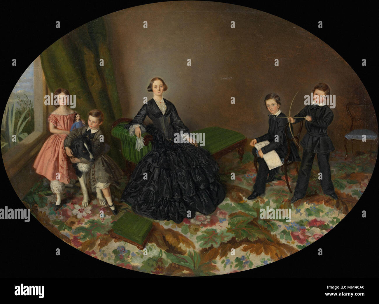 Strutt William - Maria Elizabeth O'mullane and Her Children Stock Photo ...