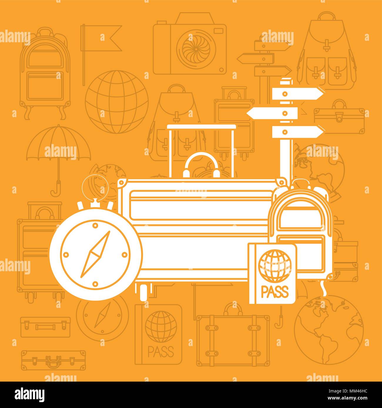 travel around the world set icons Stock Vector Image & Art - Alamy