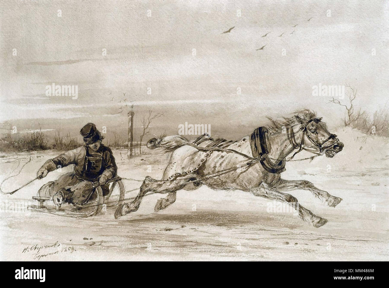 Victorian winter sleigh hi-res stock photography and images - Alamy