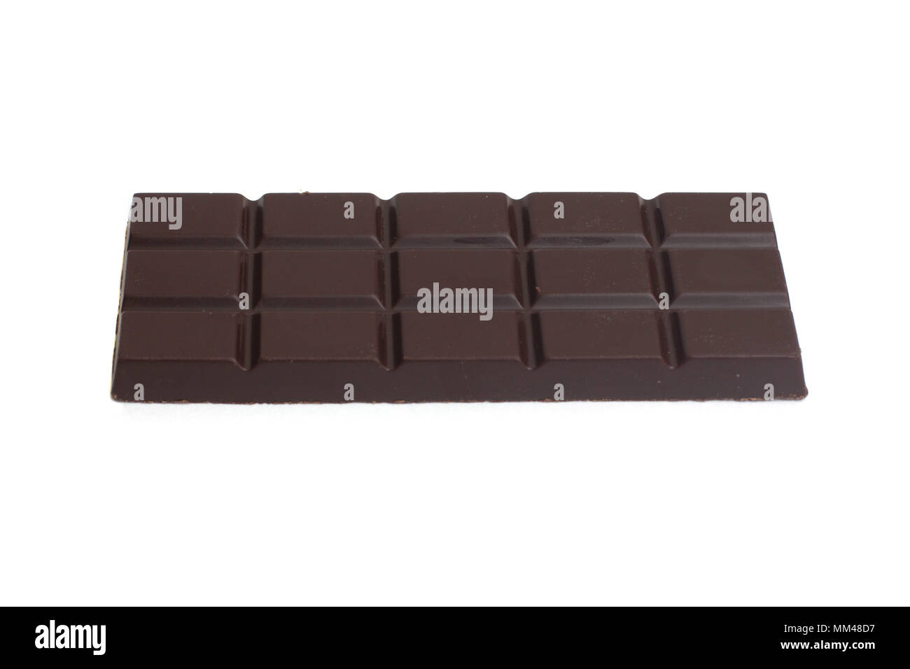 Chocolate bar isolated on white Stock Photo - Alamy