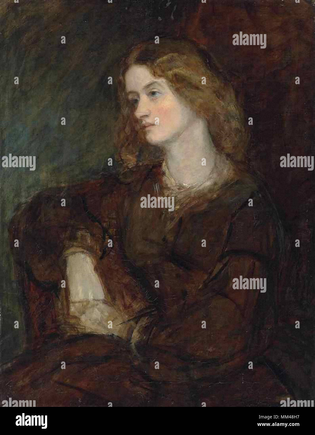 Swinton James Rannie - Portrait of Louisa Ruth Herbert Stock Photo - Alamy