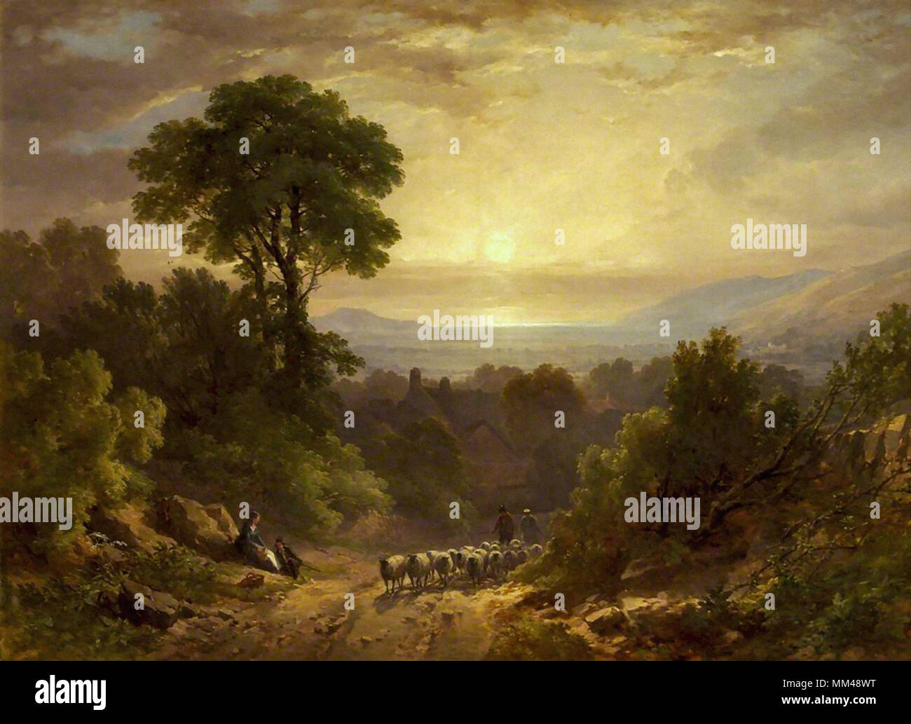 Syer I John - Returning from Pasture Stock Photo - Alamy