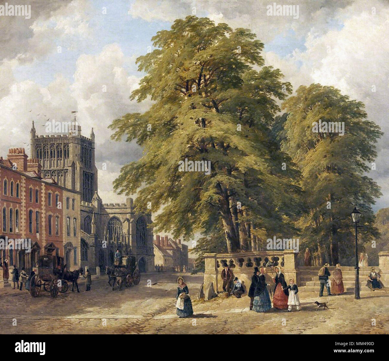 Syer I John - View of College Green Stock Photo - Alamy