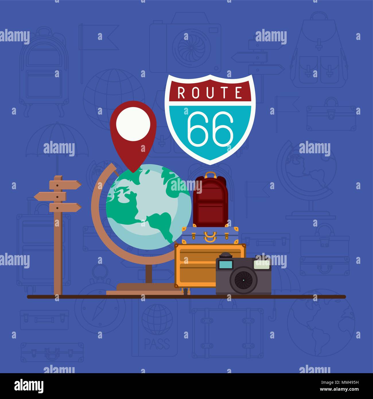 travel around the world set icons Stock Vector Image & Art - Alamy