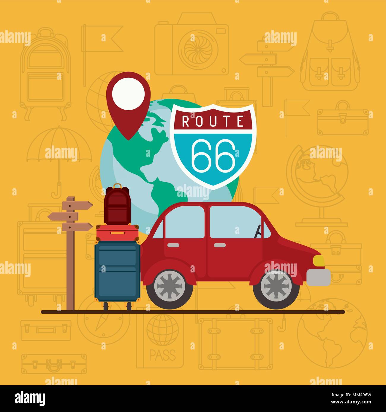 travel around the world set icons Stock Vector Image & Art - Alamy