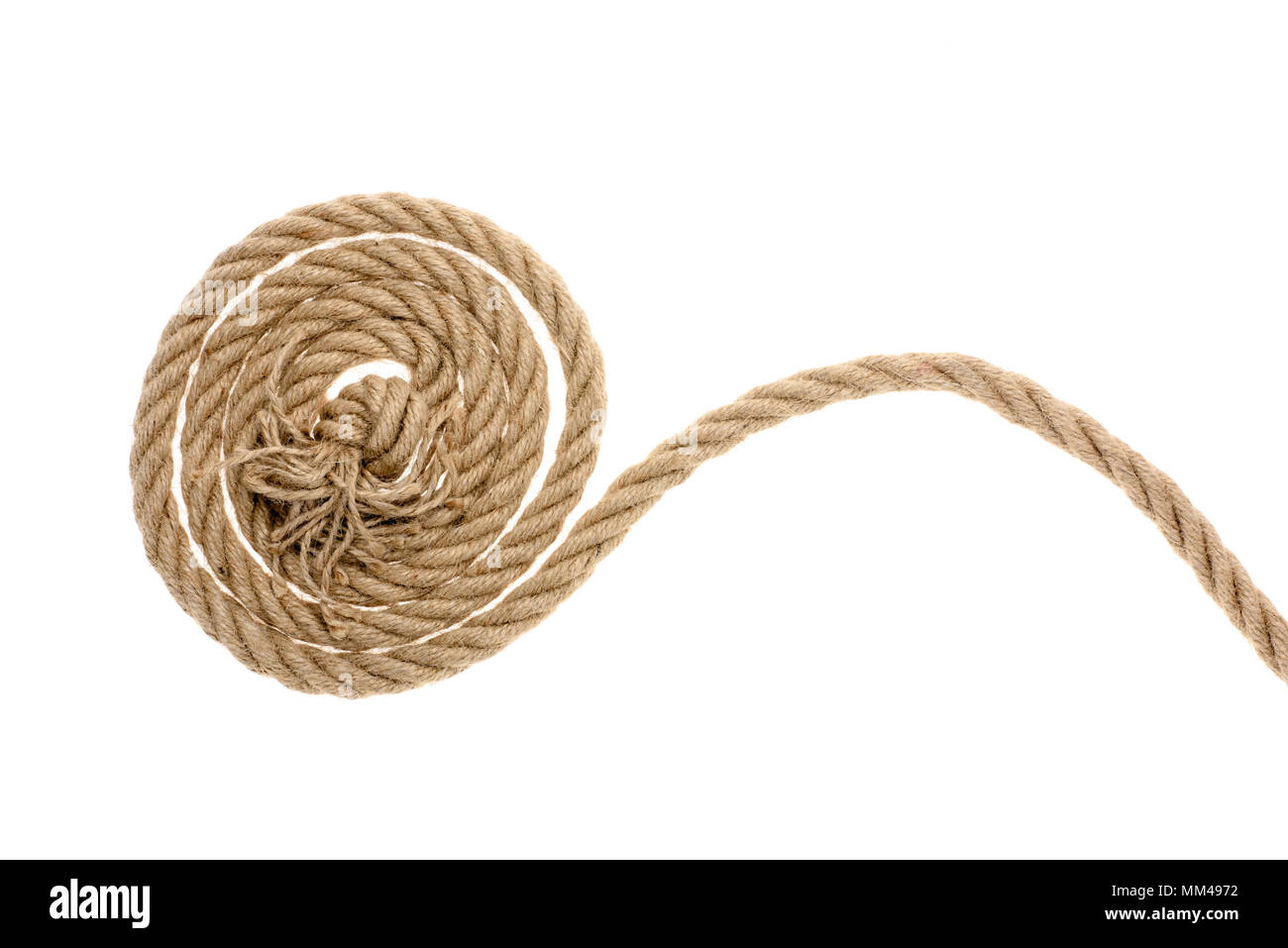rough rope with knot Stock Photo - Alamy