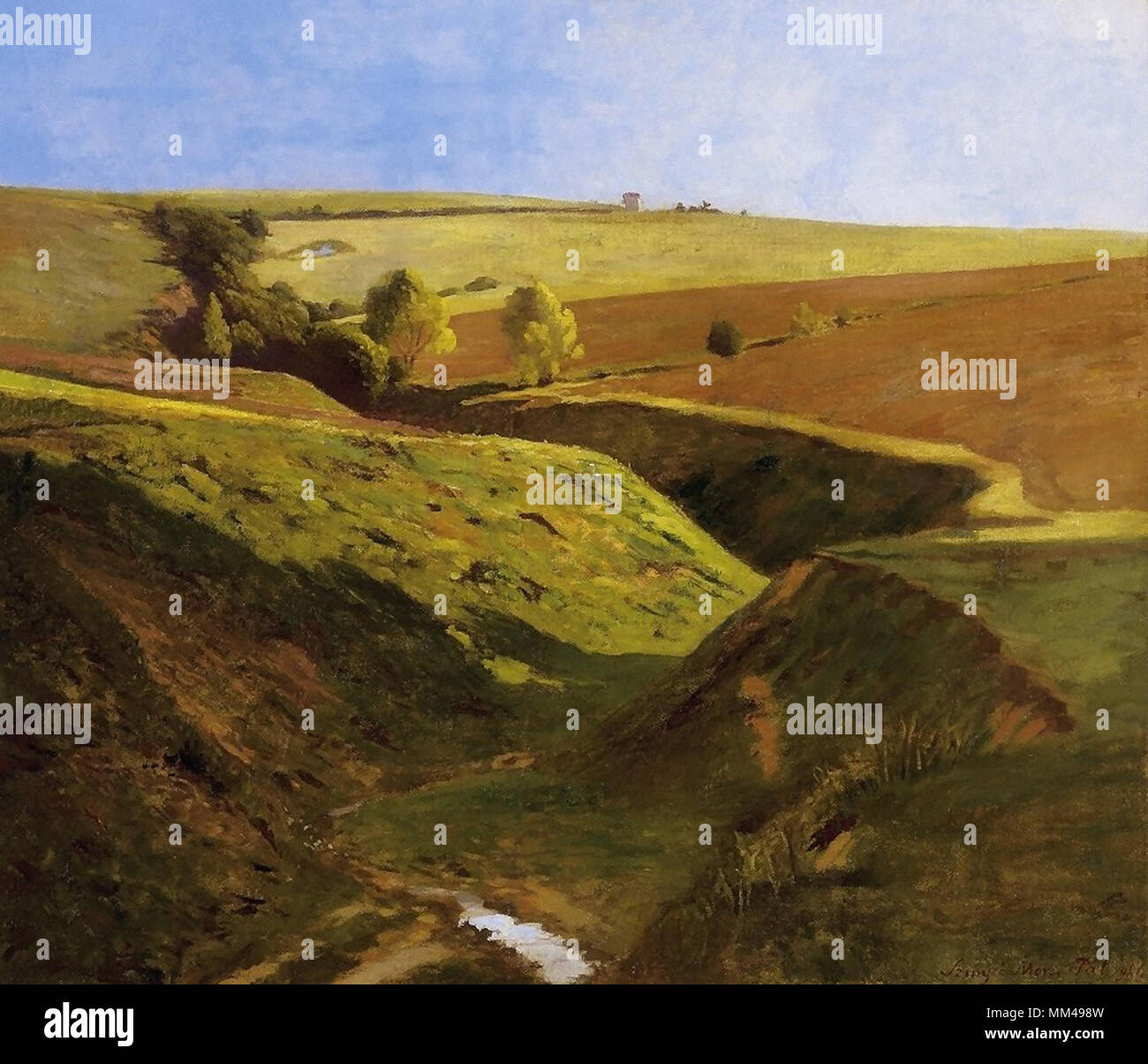 Szinyei Merse Pal - Ditch (Summer on the Szinyei Estate Stock Photo - Alamy