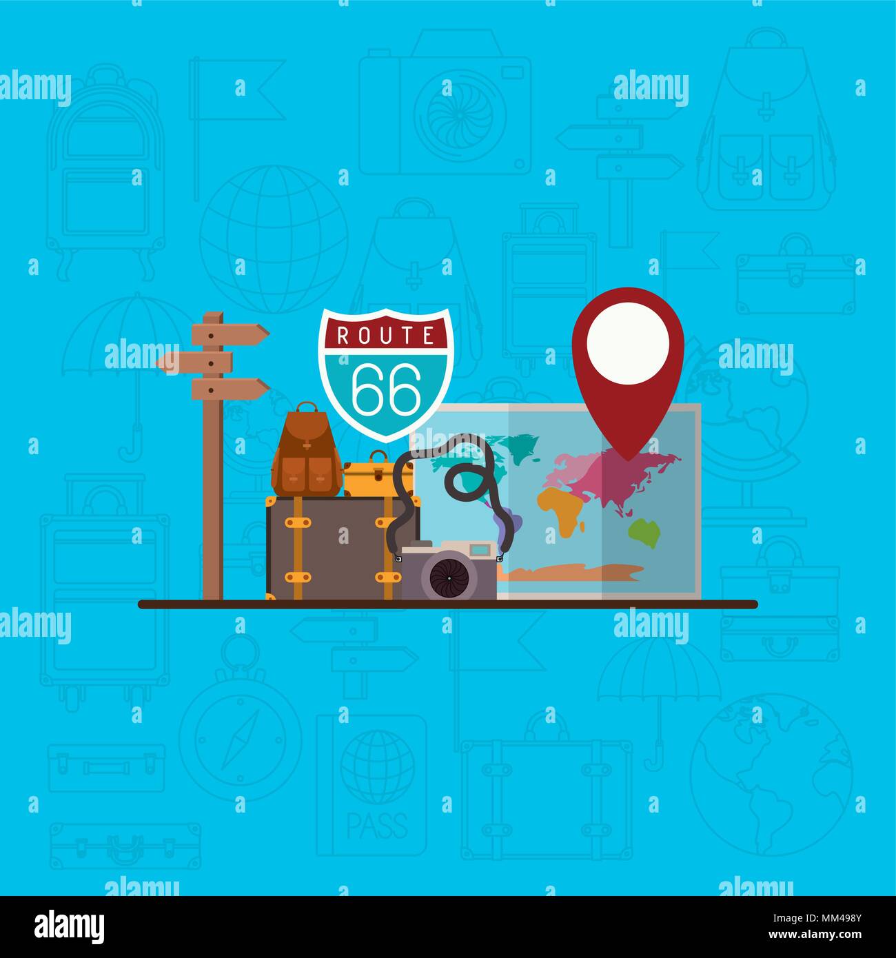 travel around the world set icons Stock Vector Image & Art - Alamy