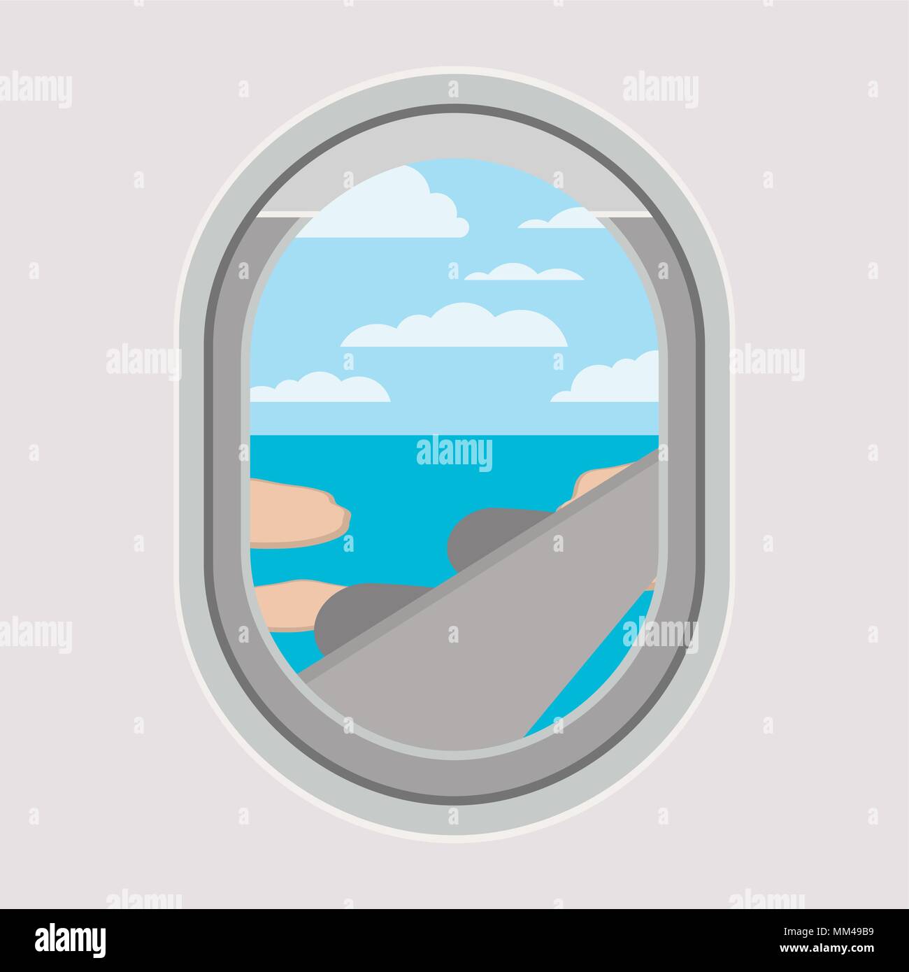 window airplane travel view Stock Vector Image & Art - Alamy