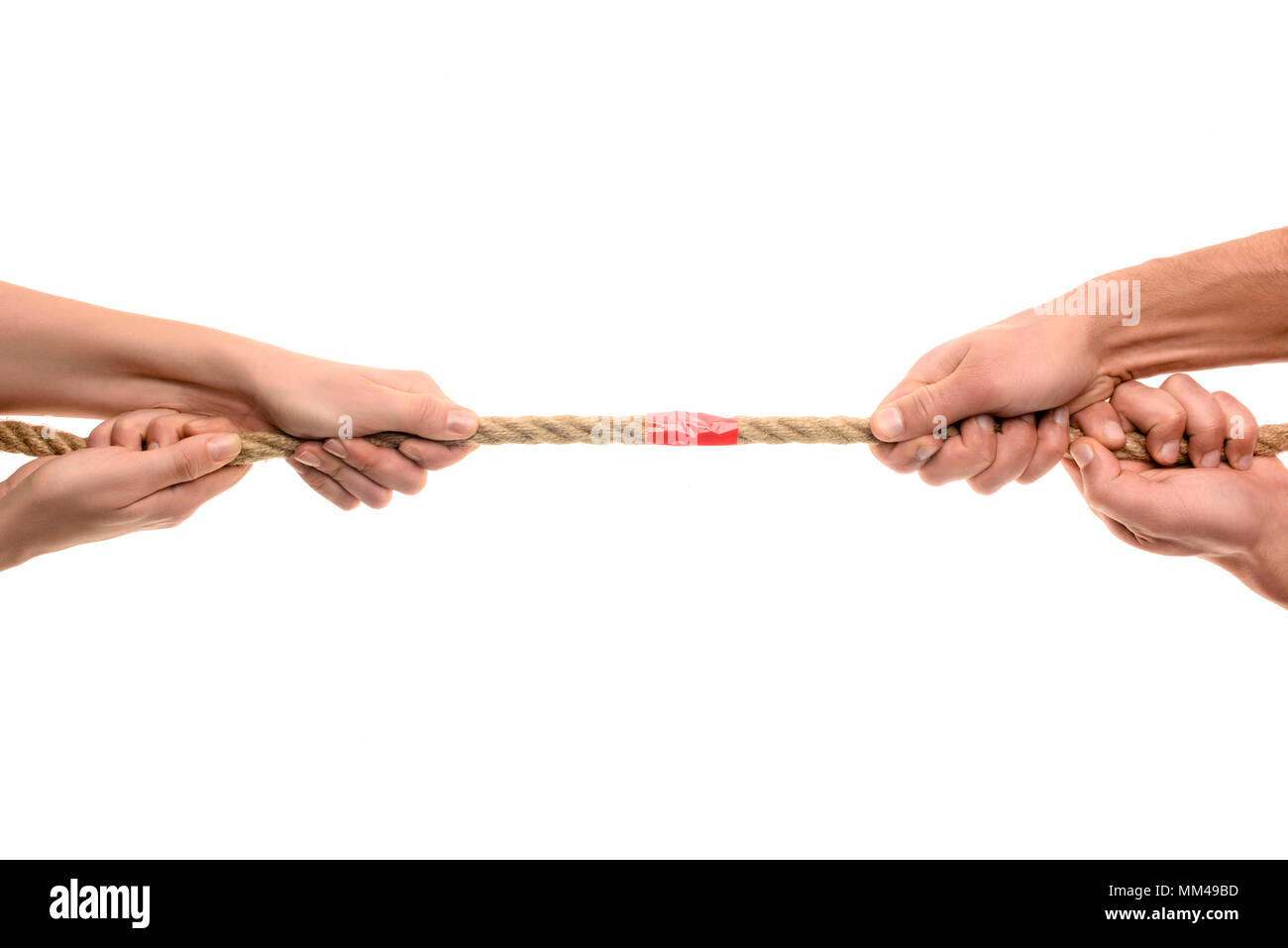 hands holding rope Stock Photo - Alamy