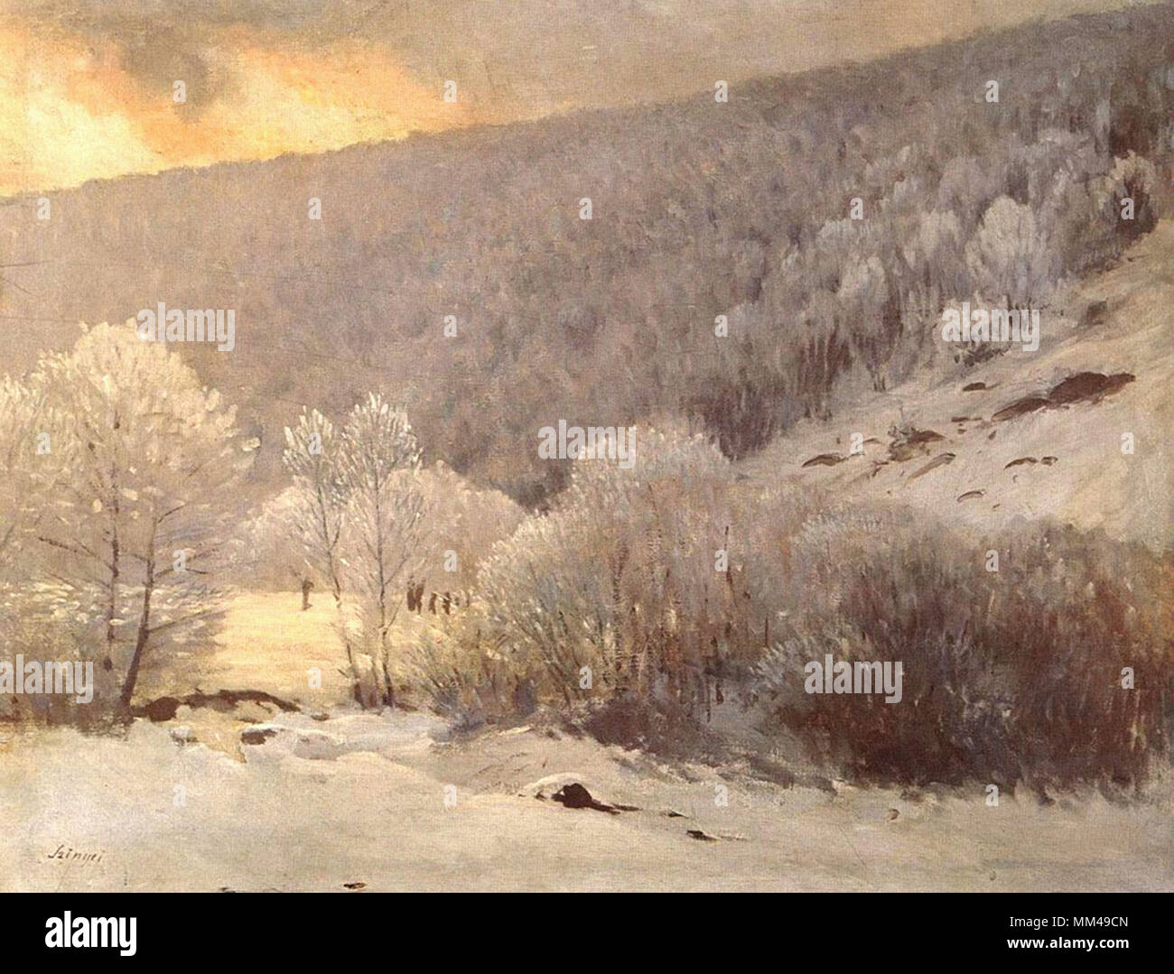 Szinyei Merse Pal - Winter Stock Photo - Alamy