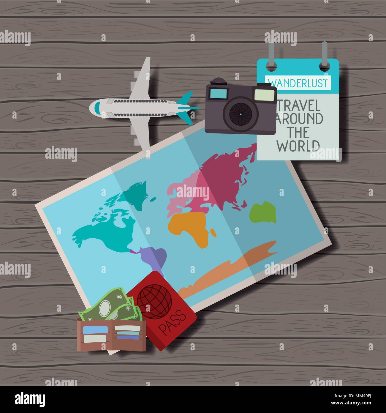travel around the world set icons Stock Vector Image & Art - Alamy