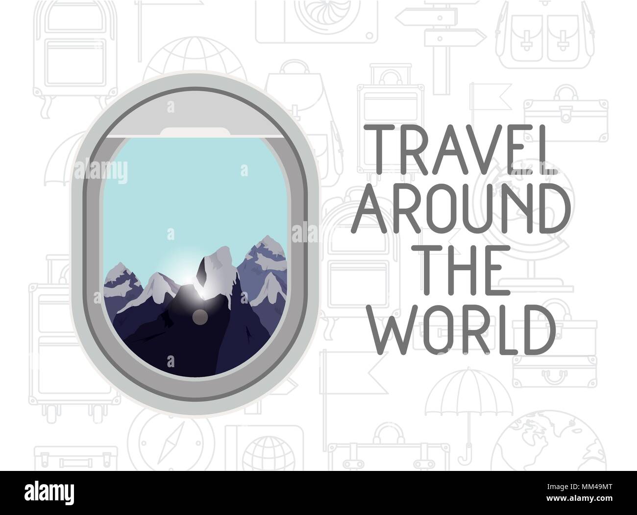 Plane window inside Cut Out Stock Images & Pictures - Alamy