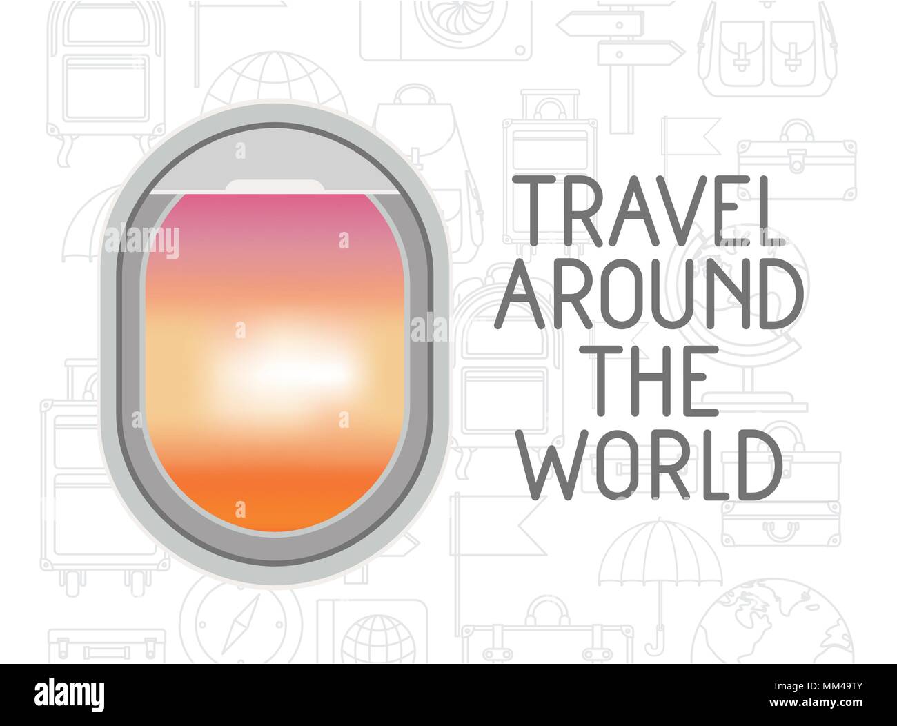 Plane window inside Cut Out Stock Images & Pictures - Alamy