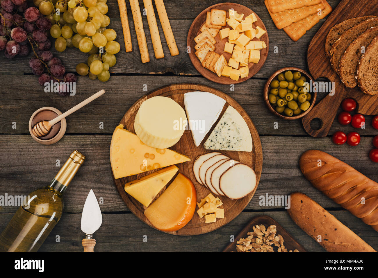 assortment of cheese types Stock Photo - Alamy