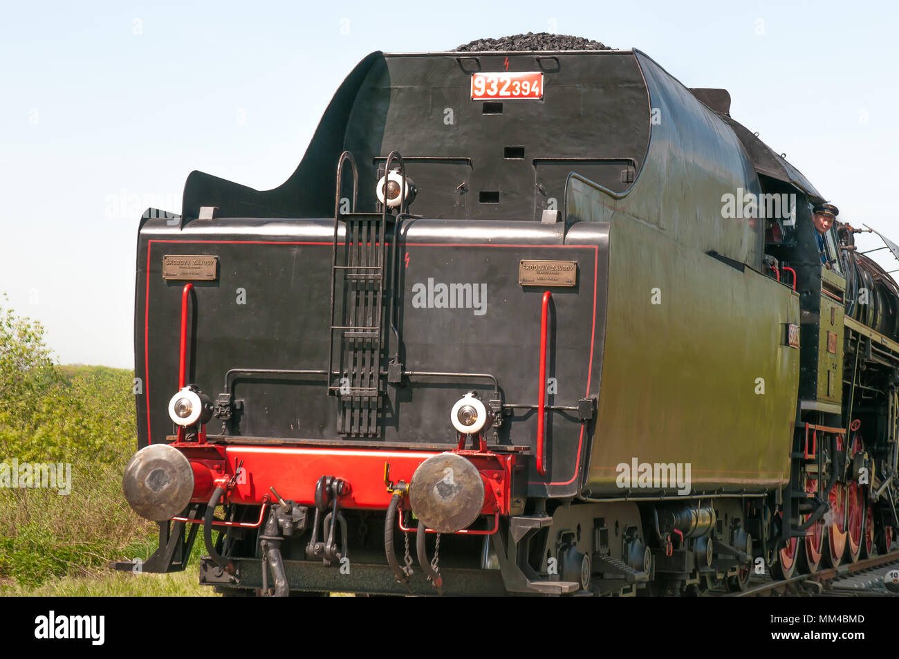 Brandys n / L, Czech Republic, April 28, 2018, Lokomotiva 475.1 ...