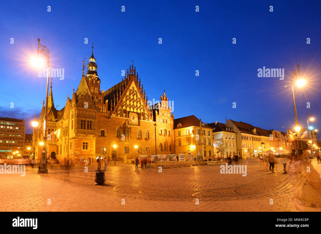 The gothic Old Town Hall at the Rynek (Market Square). This medieval ...