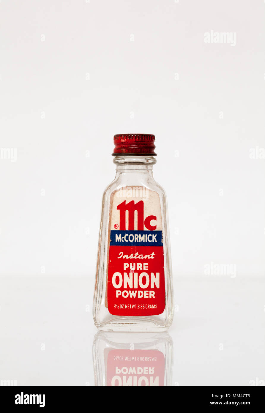 Vintage American Mc MacCormack Instant Onion Powder Stock Photo - Alamy