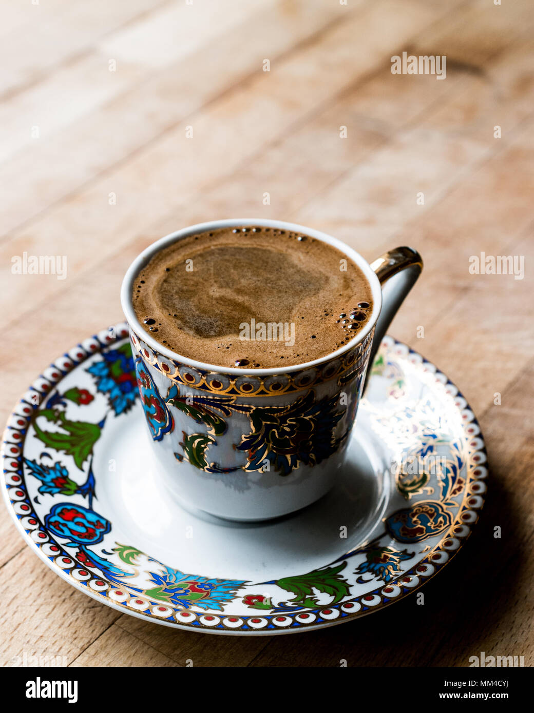 Turkish Coffee in ottoman cup. Traditional Beverage Stock Photo - Alamy