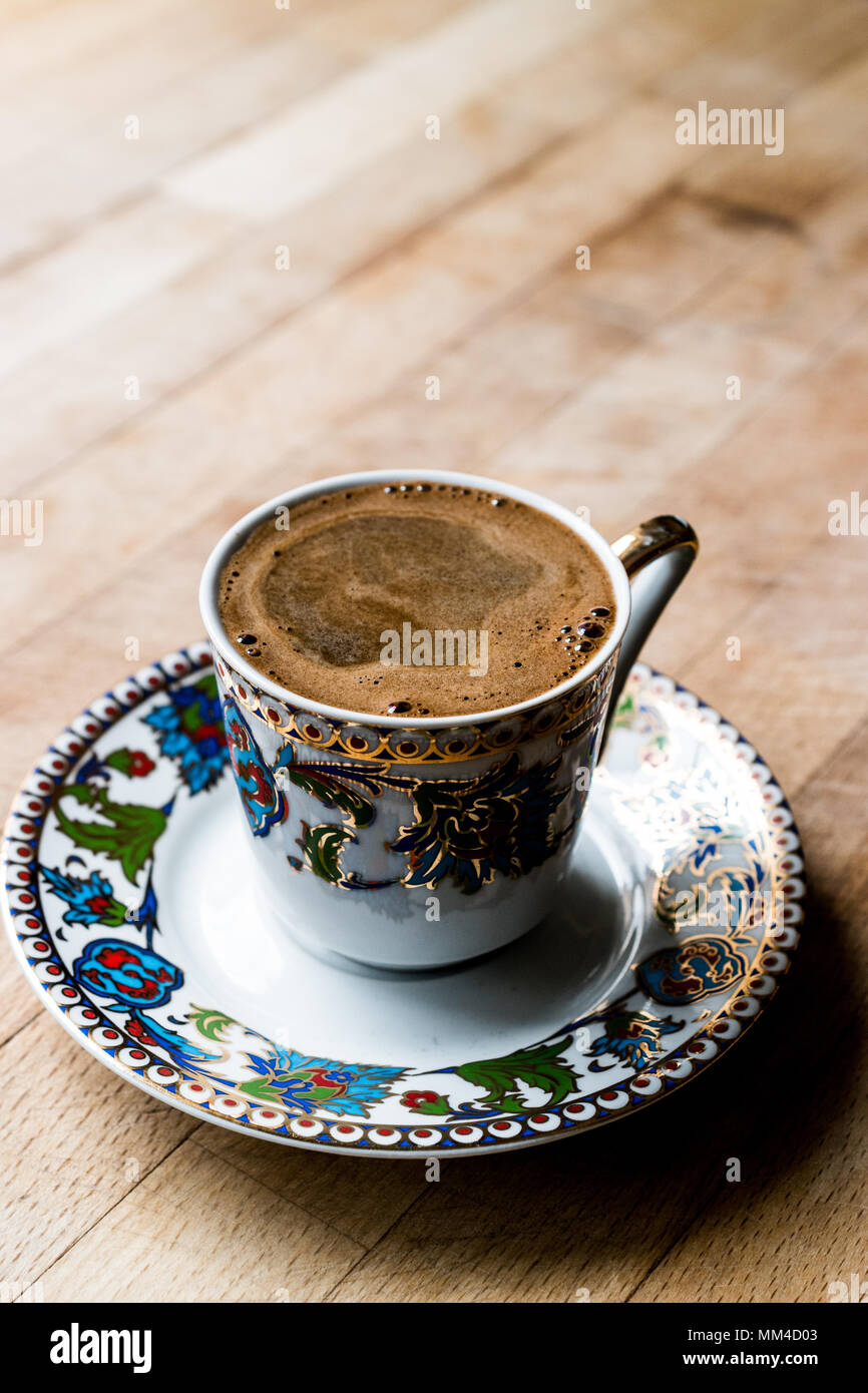 Turkish Coffee in ottoman cup. Traditional Beverage Stock Photo - Alamy