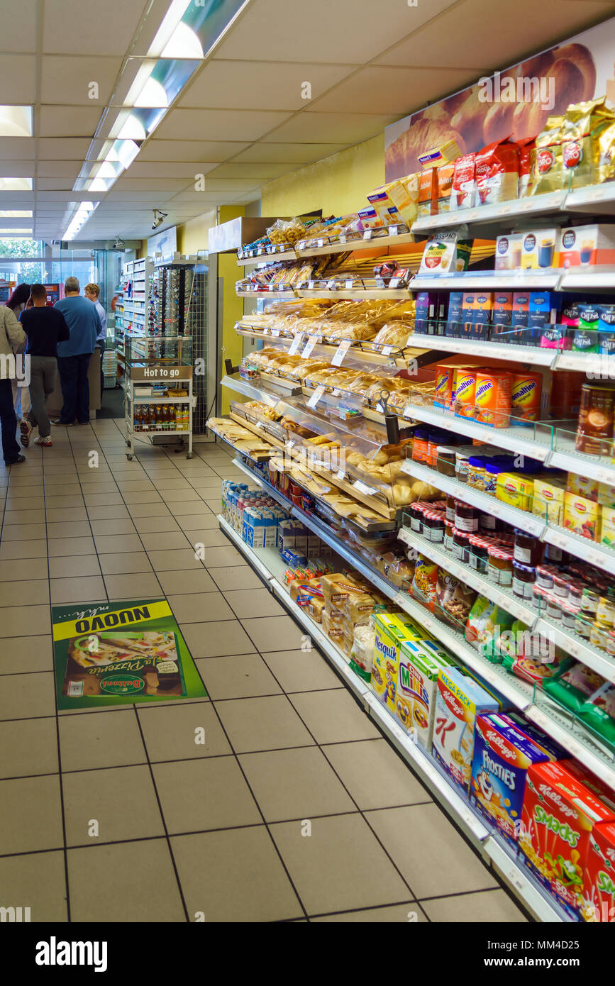 Geneva, Switzerland - October 18, 2017: The interior of a small Swiss ...