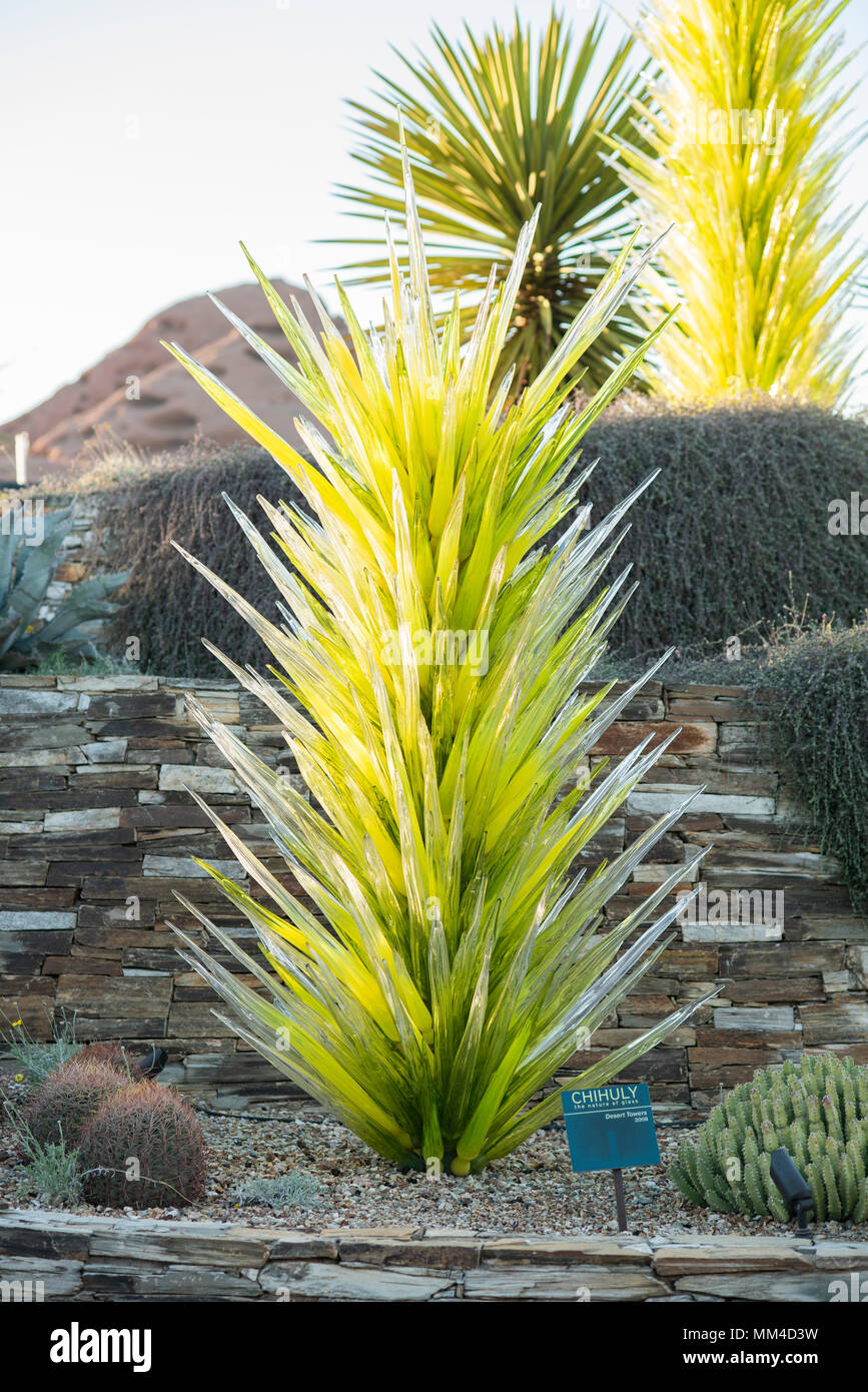 Phoenix Botanical Garden Decoration, Arizona, USA Stock Photo - Alamy