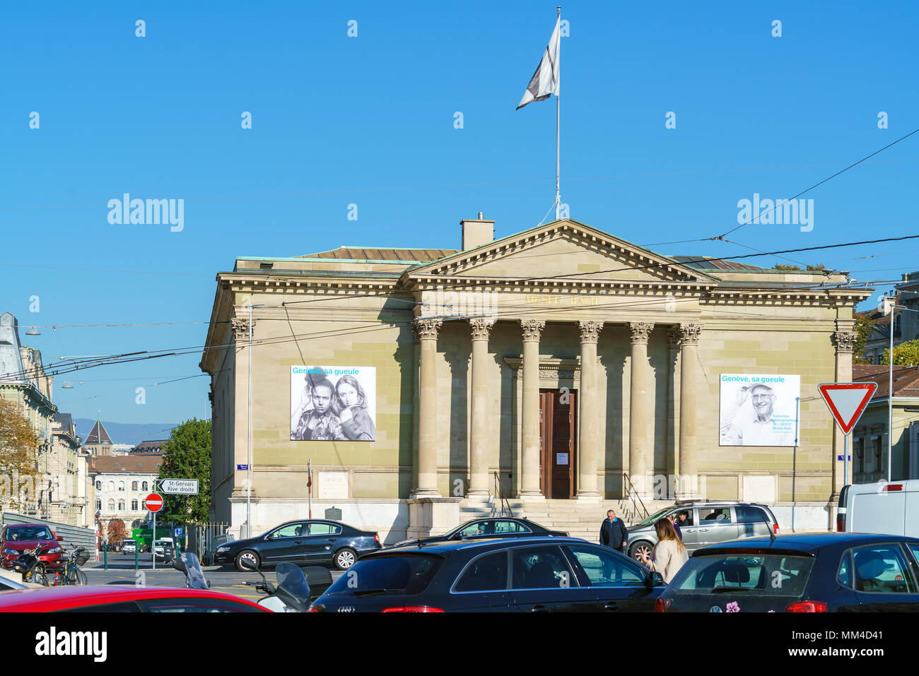 Switzerland geneva place neuve grand hi-res stock photography and ...