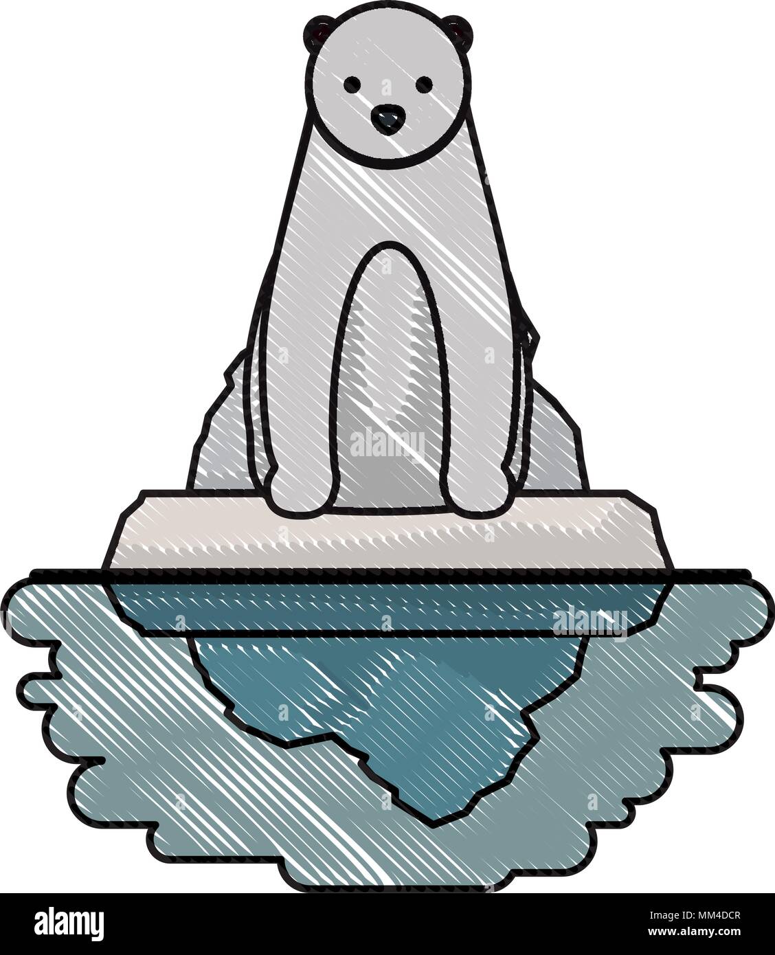 Iceberg floating in bear Stock Vector Images - Alamy
