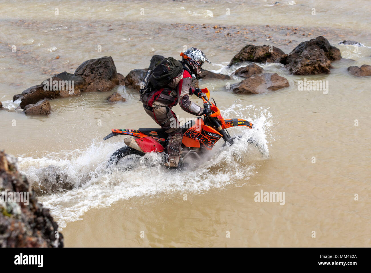 Motorbike Crossing A River High Resolution Stock Photography and Images ...