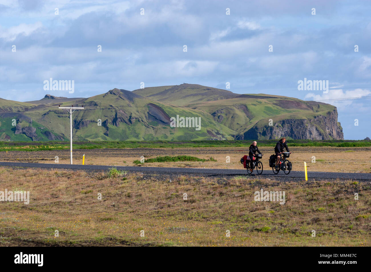Iceland tourist cycling hi-res stock photography and images - Alamy