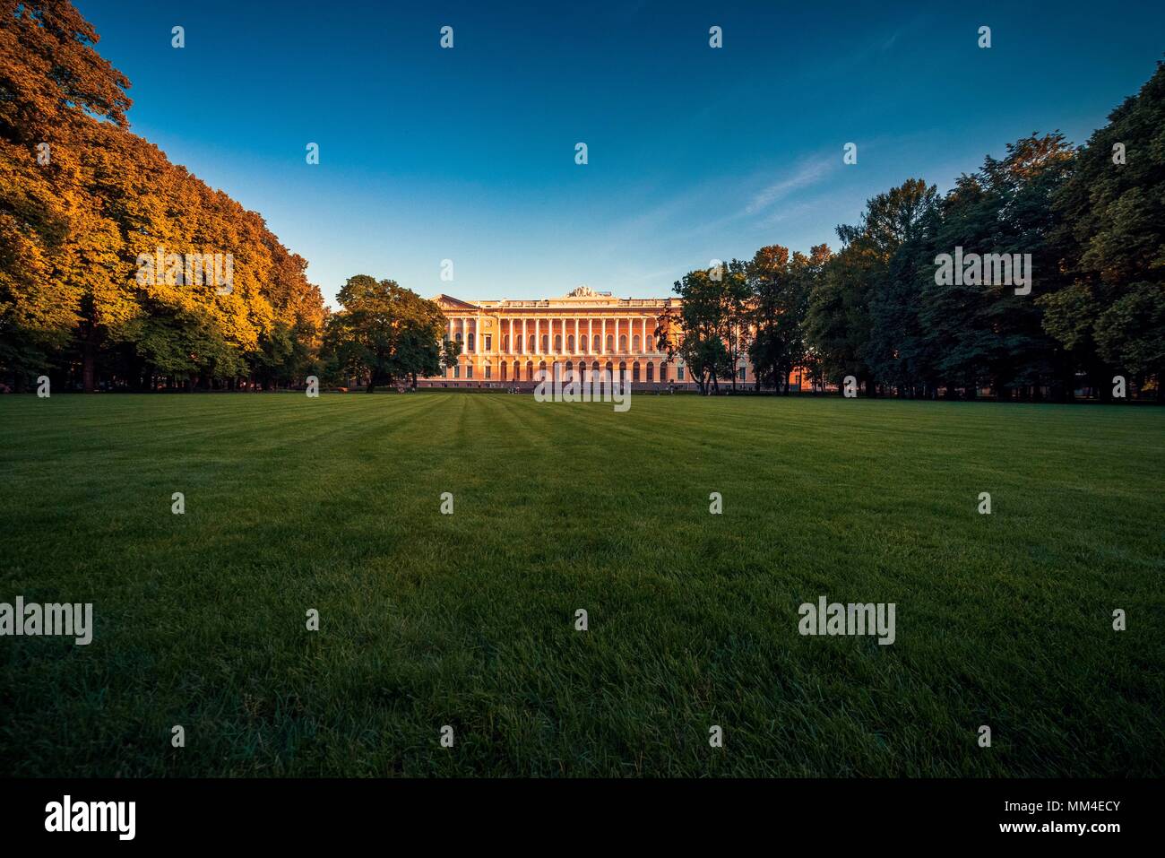Mikhailovsky palace and gardens in Saint Petersburg Stock Photo - Alamy