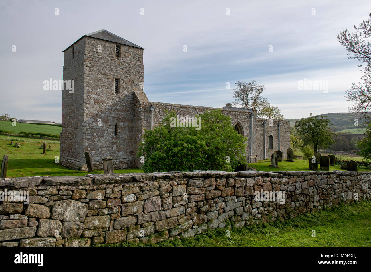 St. John the Baptist Church in Edlingham Stock Photo - Alamy