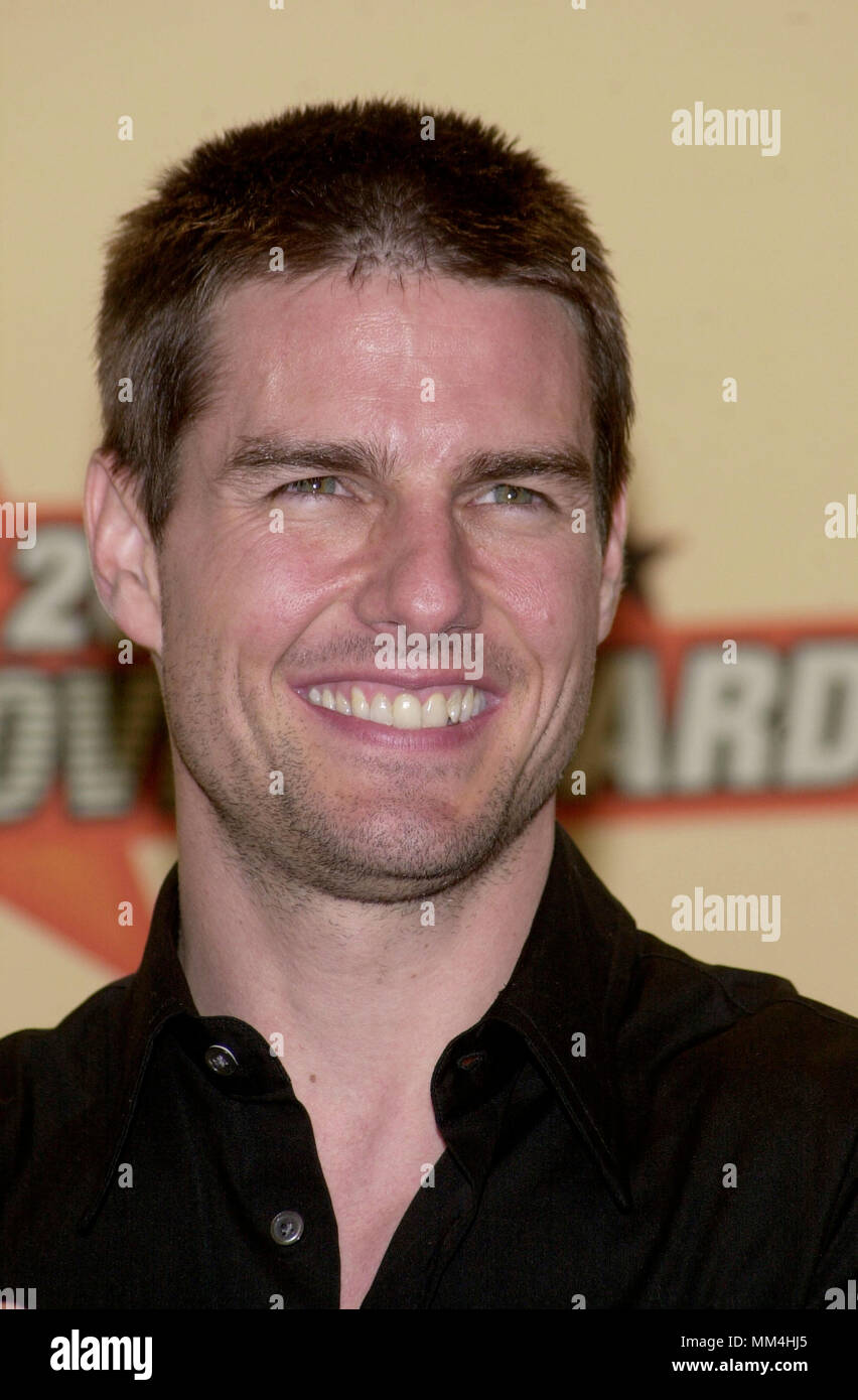 Tom Cruise with his award for Best Male Performance in a film backstage ...