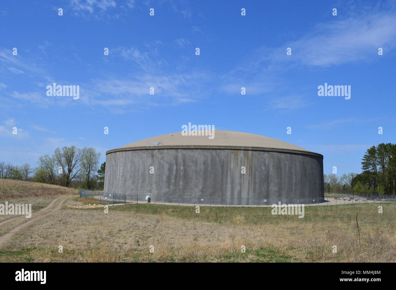 Water reservoir building in the country Stock Photo - Alamy