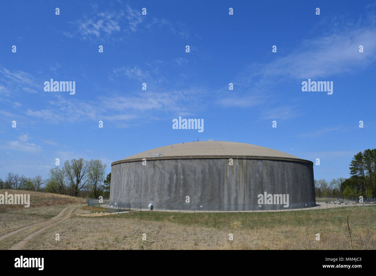 Water reservoir building in the country Stock Photo - Alamy