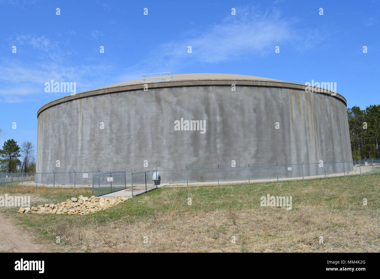 Water reservoir building in the country Stock Photo - Alamy
