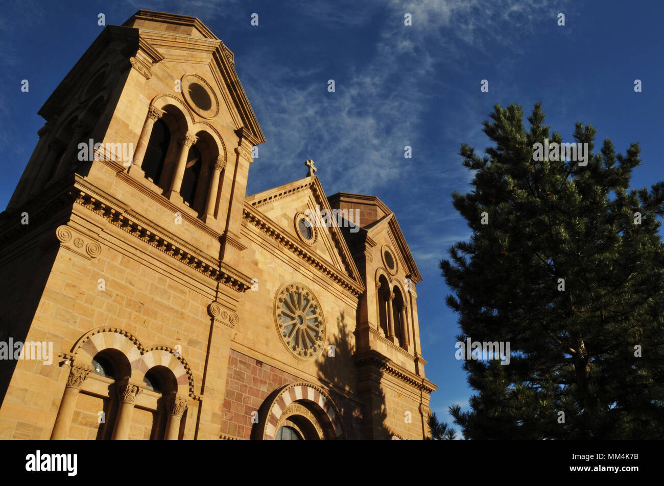 Facade of the Cathedral Basilica of St. Francis of Assisi, commonly ...