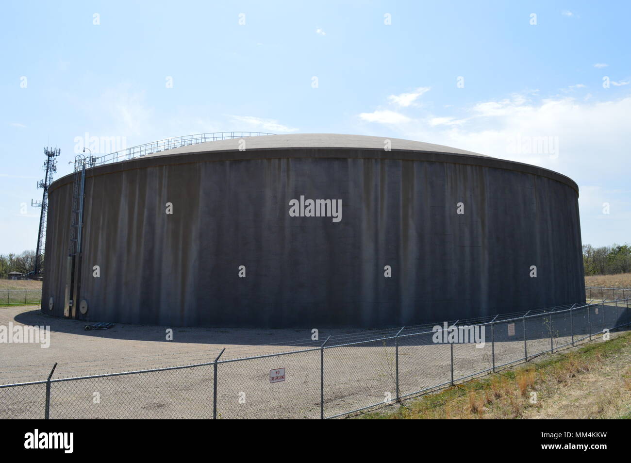 Water reservoir building in the country Stock Photo - Alamy