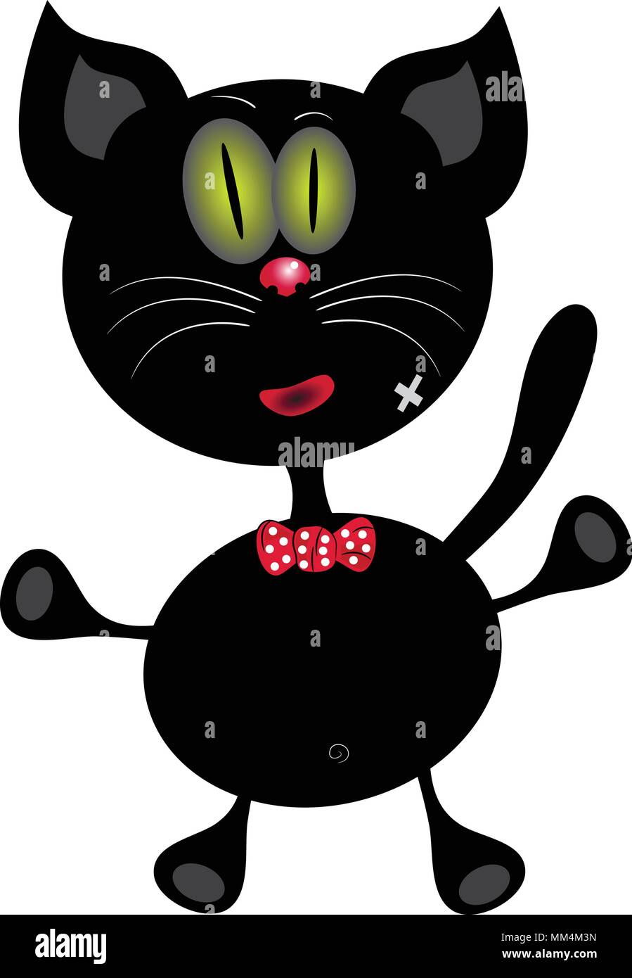 Funny black cat comic Cut Out Stock Images & Pictures - Alamy