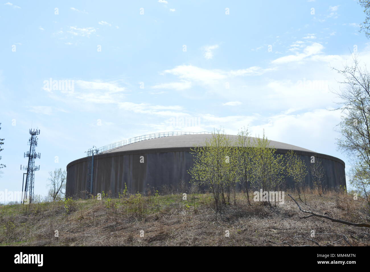Water reservoir building in the country Stock Photo - Alamy