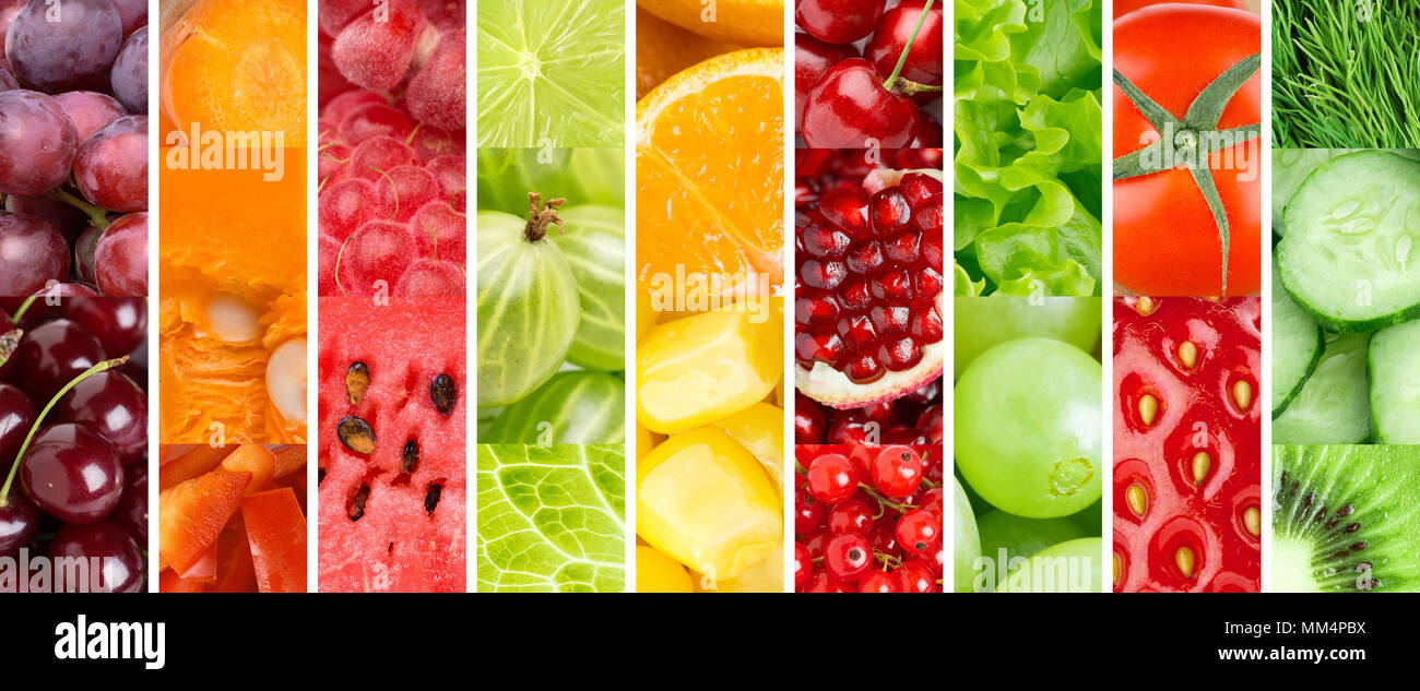 Fruits and vegetables. Fresh food background Stock Photo - Alamy