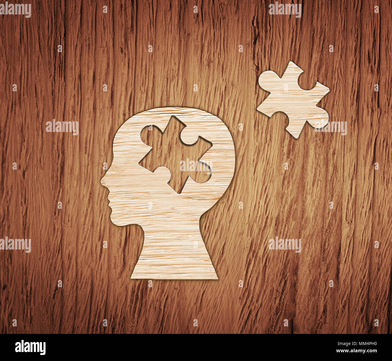 Puzzle piece brain hi-res stock photography and images - Alamy