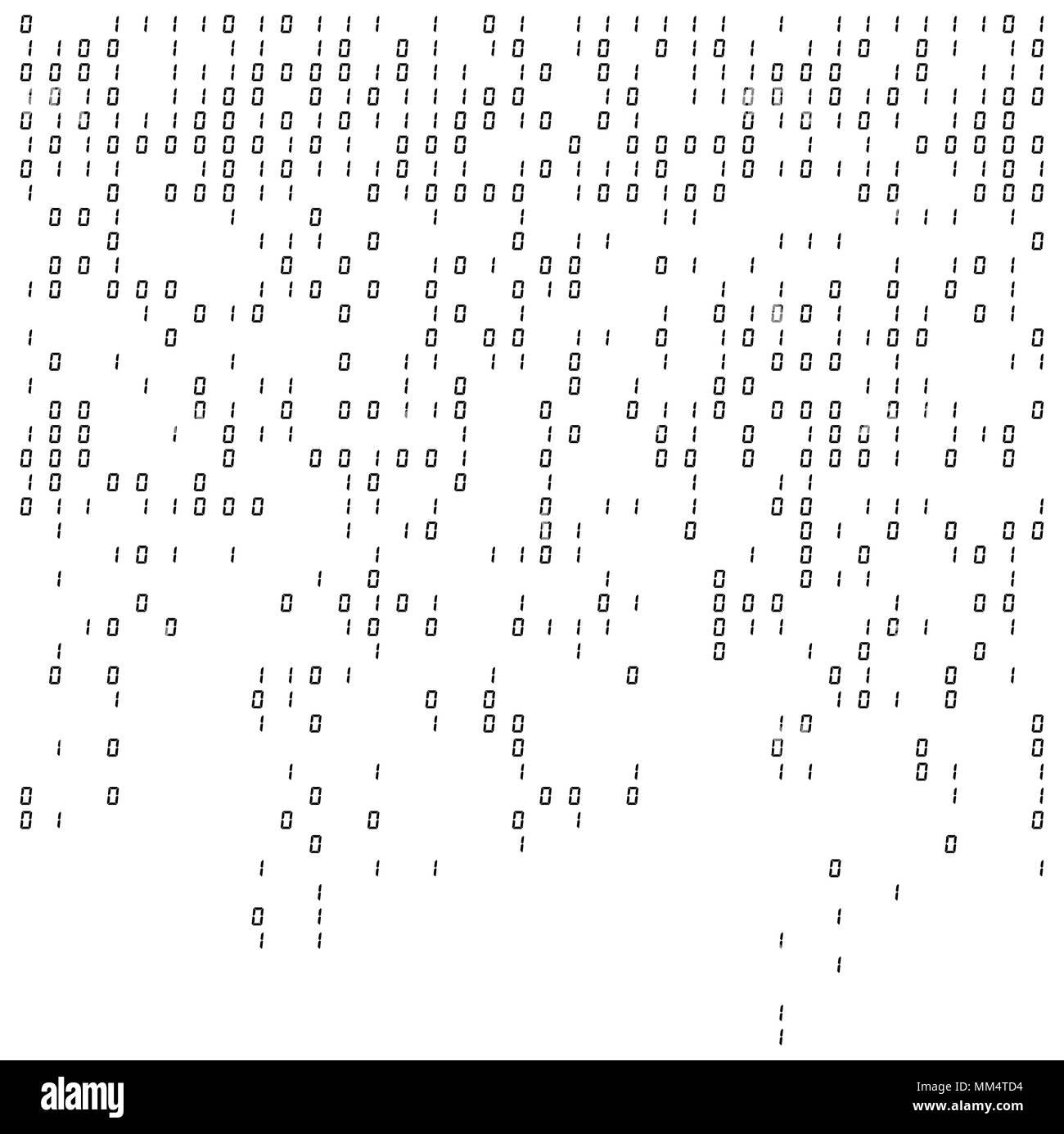 Binary Wallpaper White