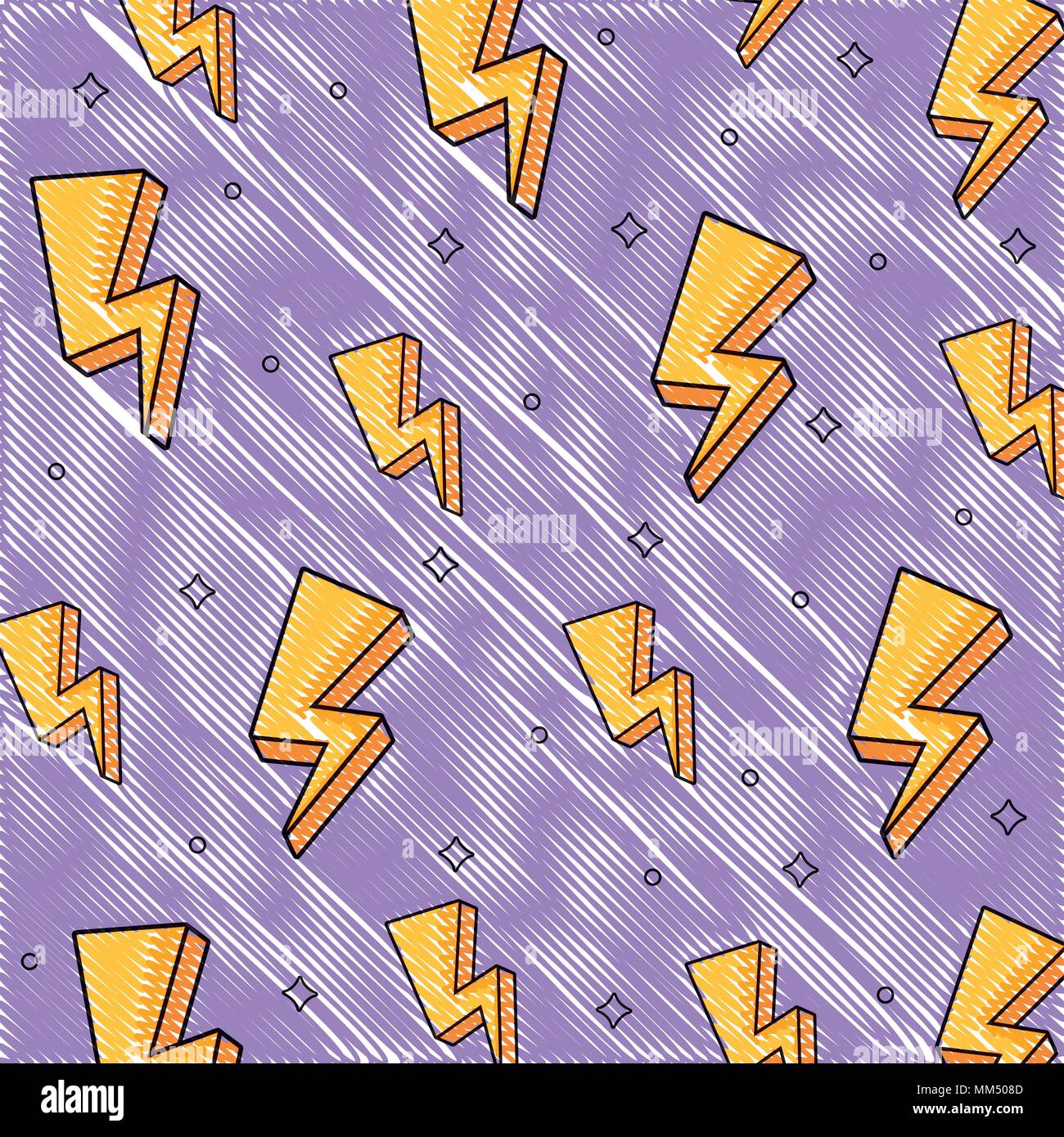 background with lightning pattern, colorful design. vector illustration ...
