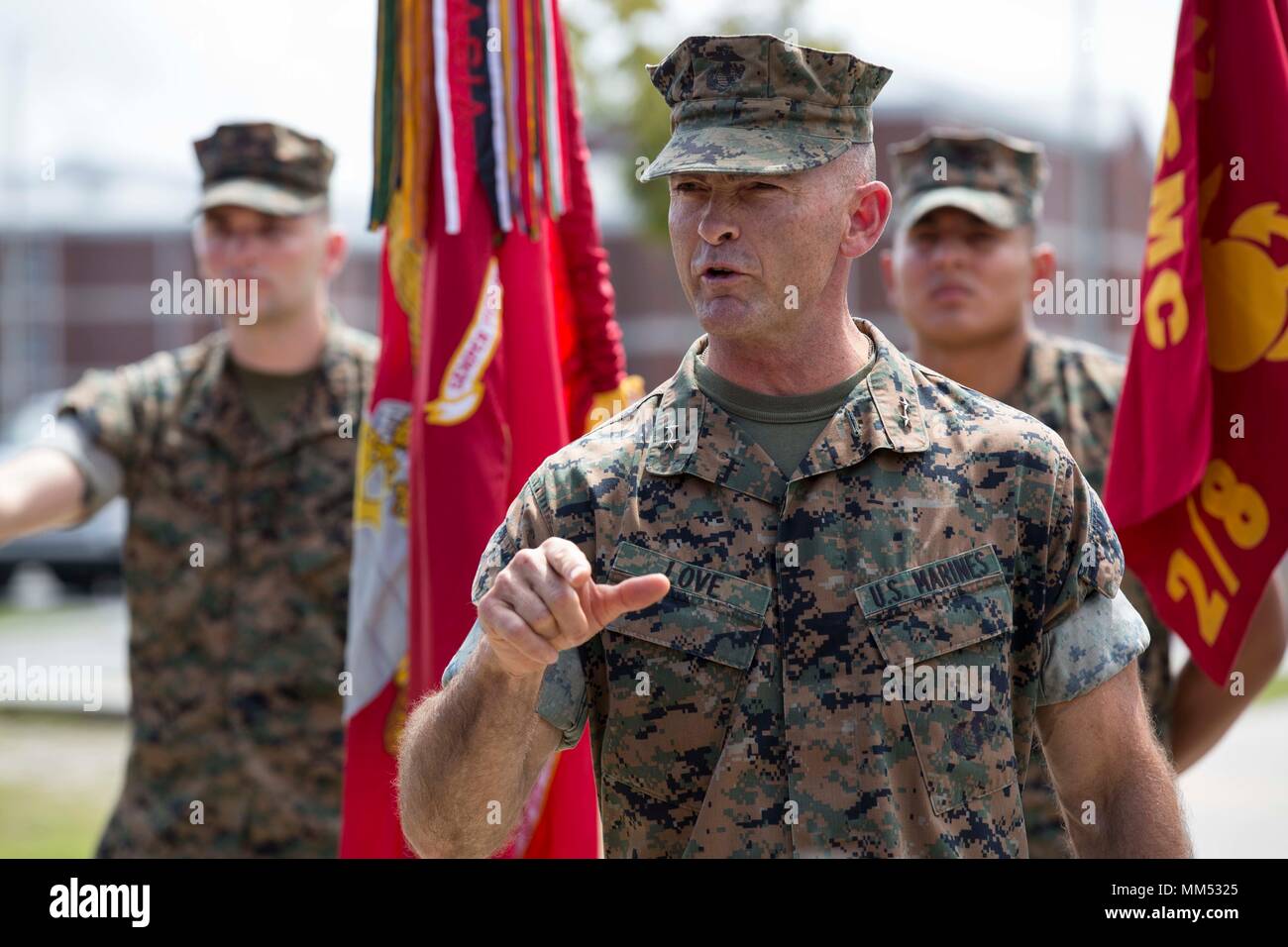 U.S. Marine Corps Maj. Gen. John K. Love, commanding general, 2nd ...