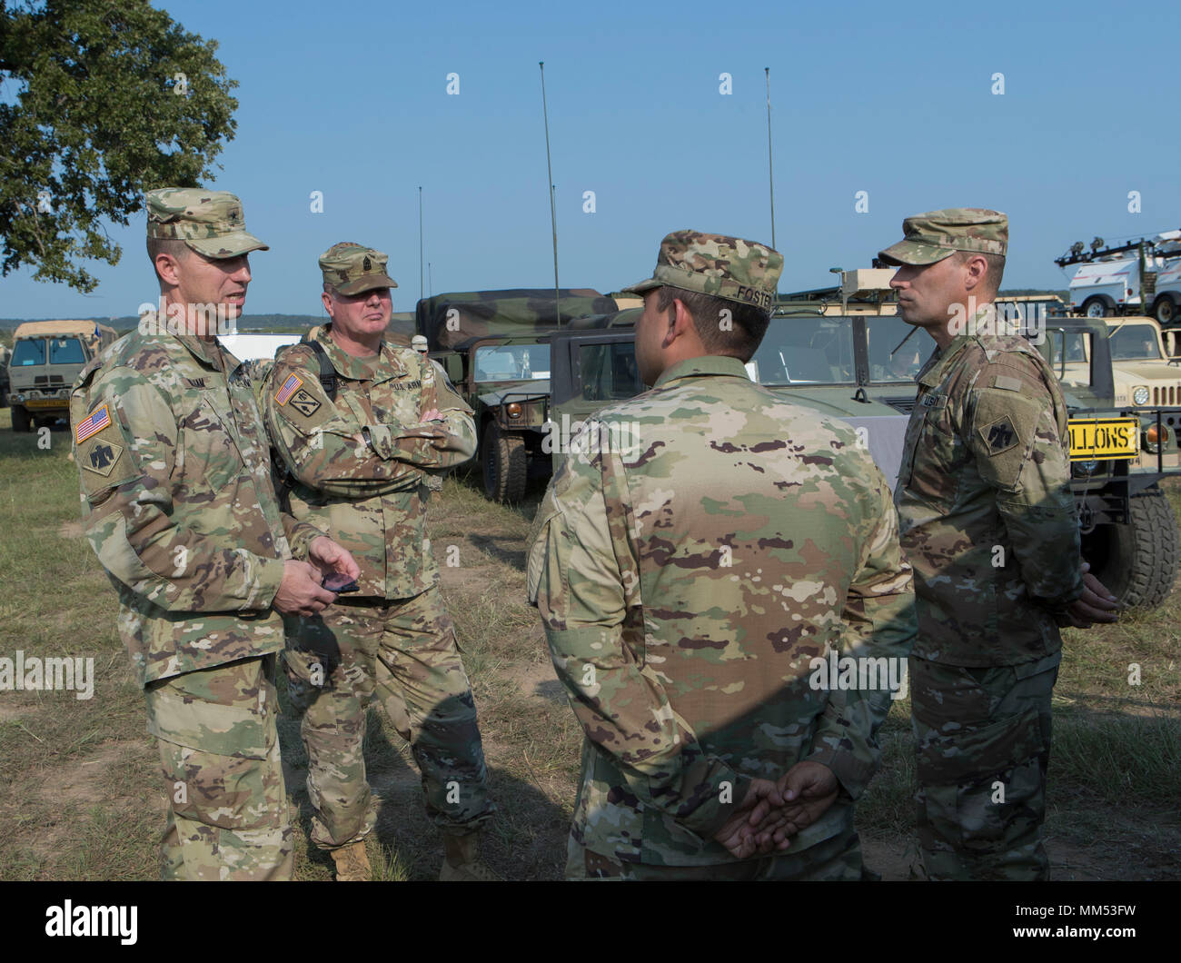 Interim Adjutant General for Oklahoma, Brig. Gen. Louis Wilham, and ...
