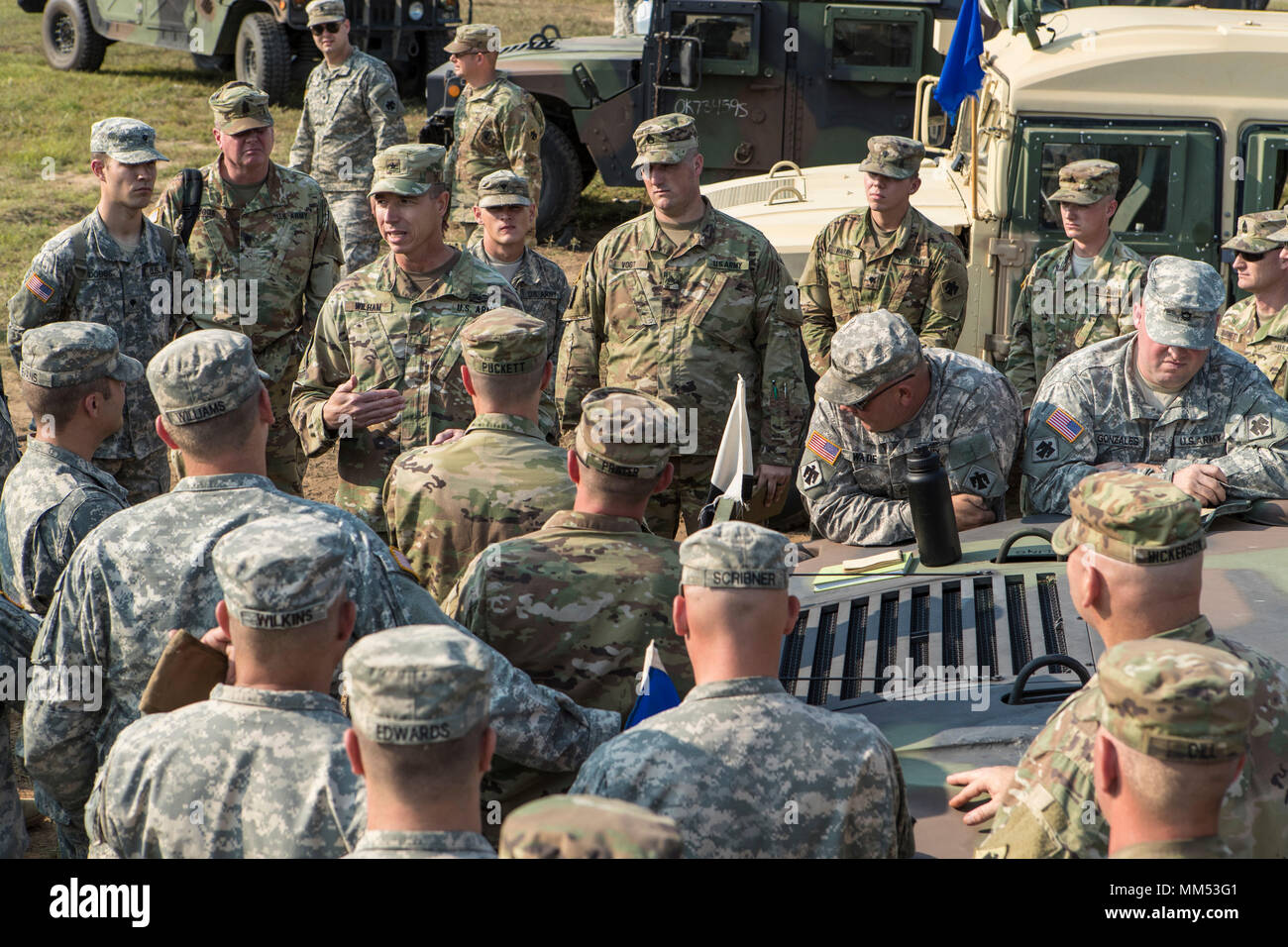 Interim Adjutant General for Oklahoma, Brig. Gen. Louis Wilham, and ...