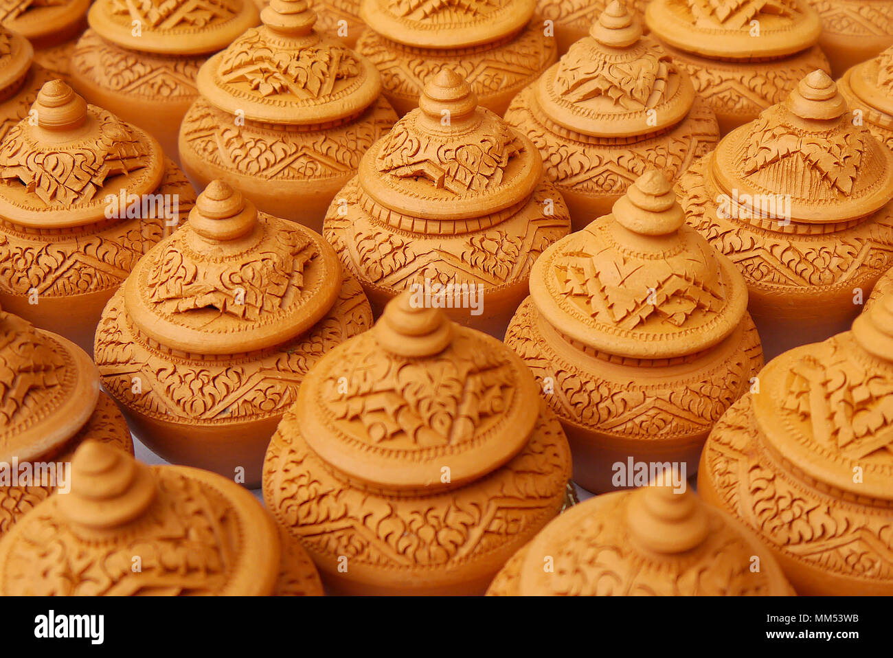 Shaker crafts, pottery of the Thai people Stock Photo - Alamy